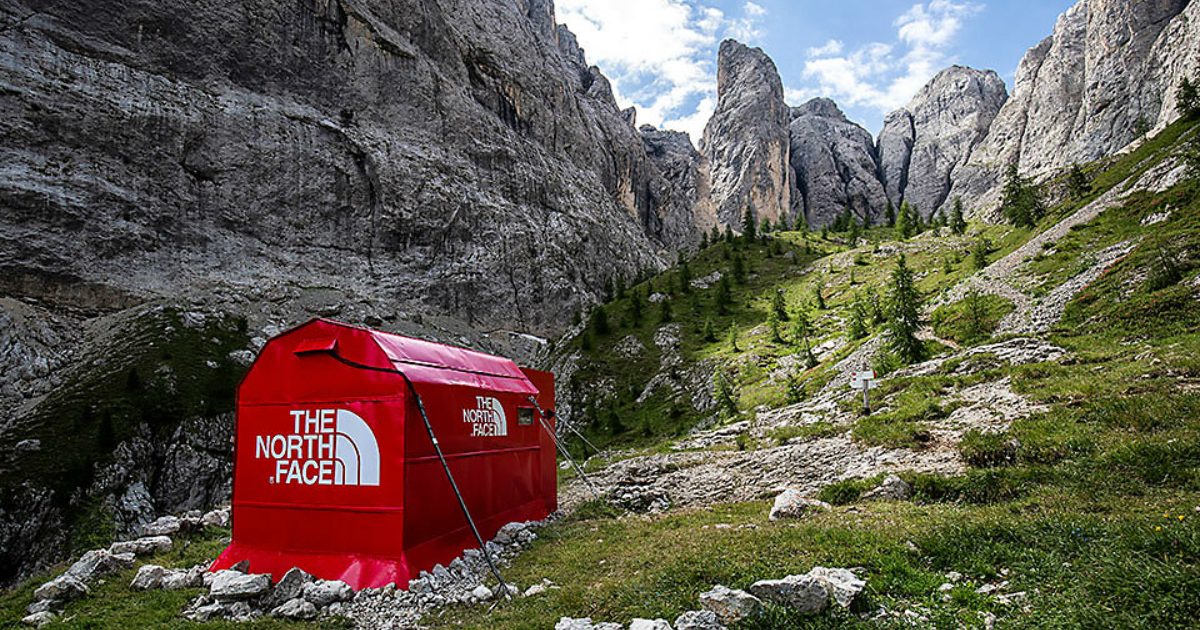 The North Face Launches Epic Pop-up Shop High in the Italian Dolomites ...