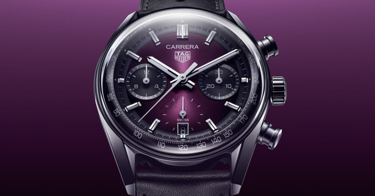 The purple Tag Heuer Carrera Chronograph - The Manual