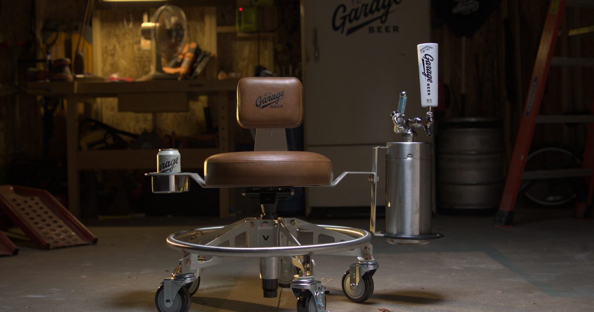 Vyper and Garage Beer release limited Sit ’n Sip shop chair with mini ...
