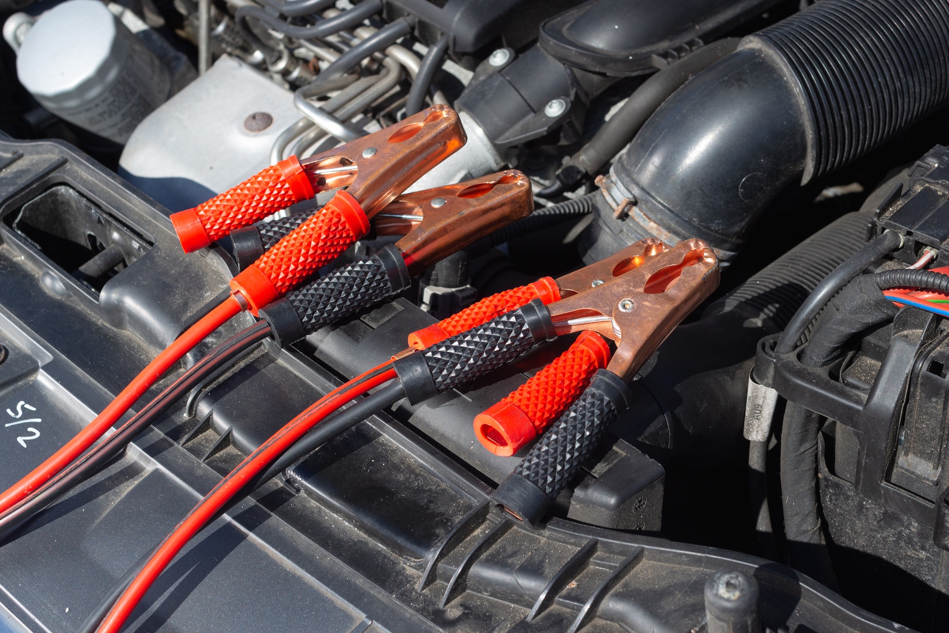 Jump start cable connection store