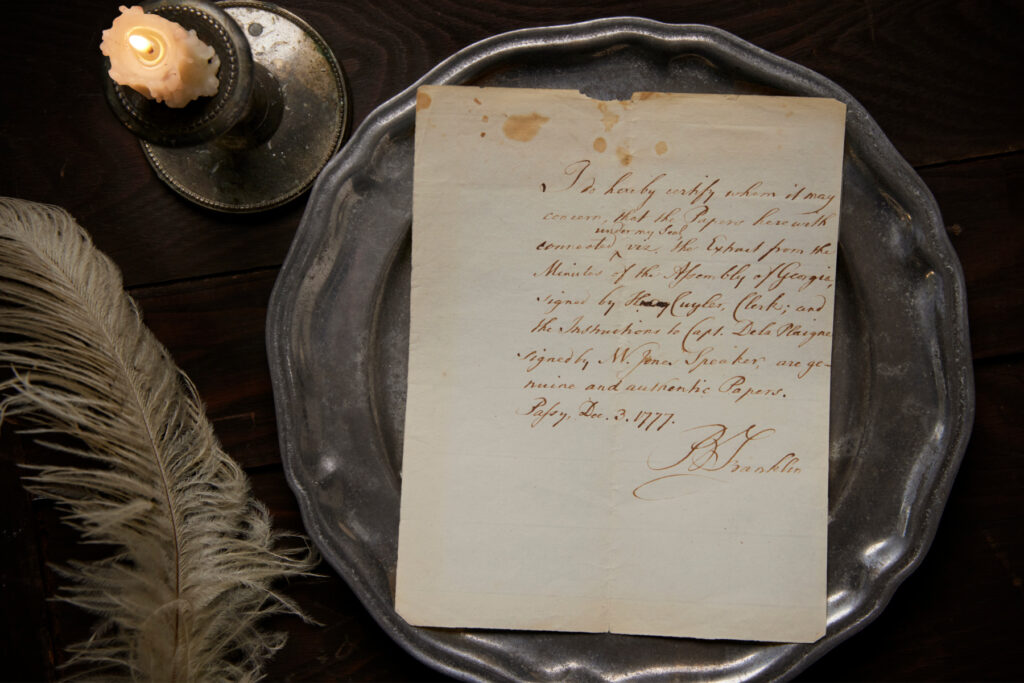 Own a piece of history: Benjamin Franklin letter for sale - The Manual